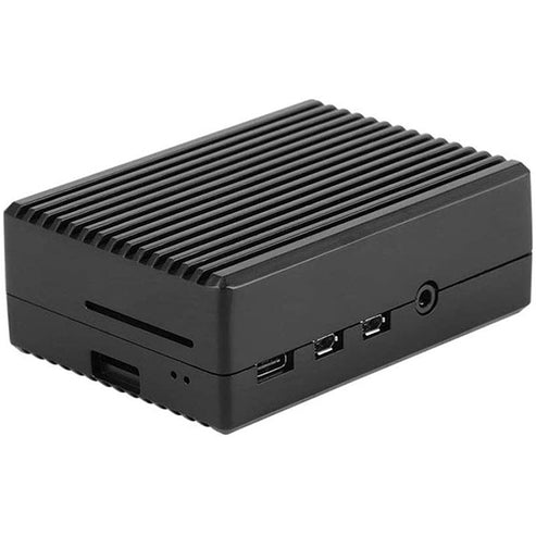 RPI 4モデルB専用のRaspberry Pi 4アルミニウムケースRPI 4Bシェルメタルボックスグレーエンクロージャー ブラック ...